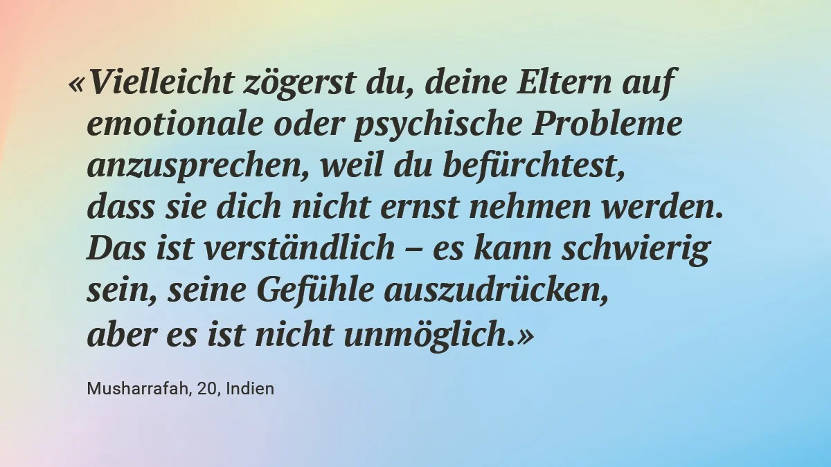 Psychische Gesundheit: Was wünschen sich Jugendliche von ihren ... Psychische Gesundheit: Was wünschen sich Jugendliche von ihren ...